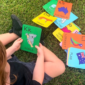 Kids A-Z Australia Flash Cards Alphabet - Children Early Learning ...
