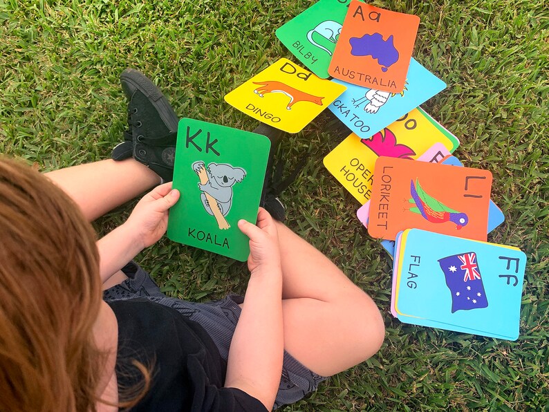 Kids A-Z Australia Flash Cards Alphabet - Children Early Learning ...