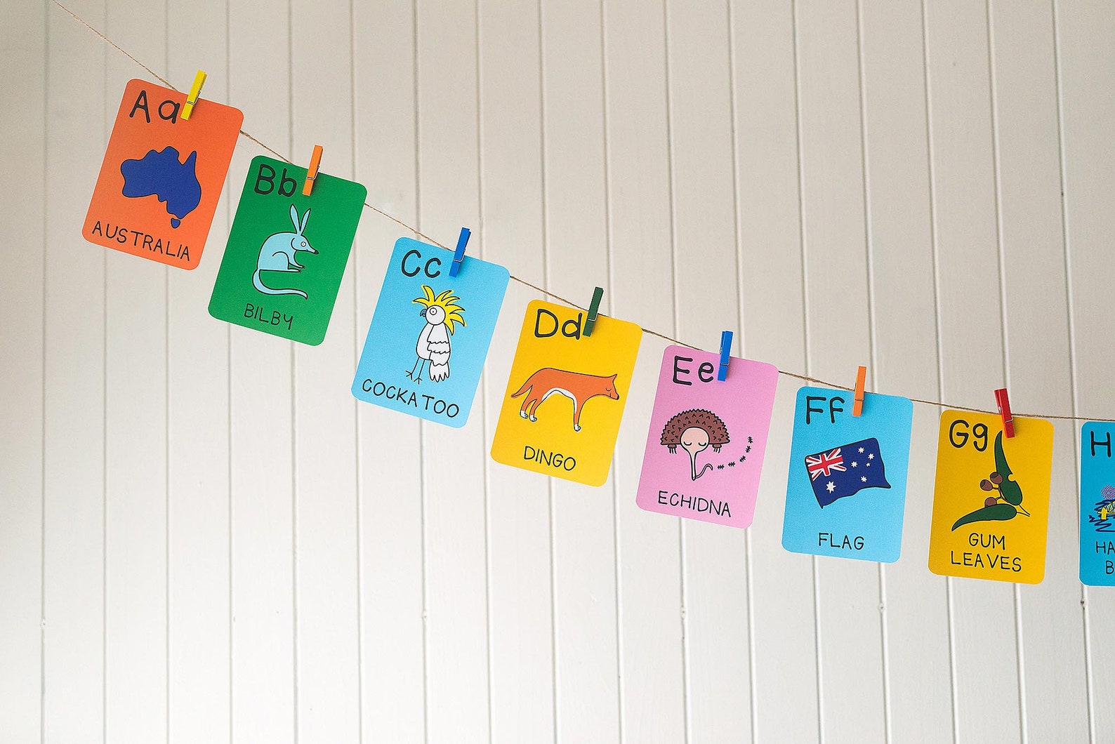Kids A-Z Australia Flash Cards Alphabet - Children Early Learning ...