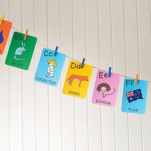 Kids A-Z Australia Flash Cards Alphabet - Children Early Learning ...