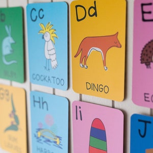 Kids A-Z Australia Flash Cards Alphabet - Children Early Learning ...