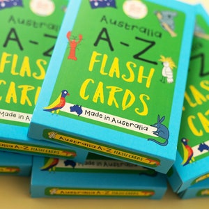 Kids A-Z Australia Flash Cards Alphabet - Children Early Learning ...