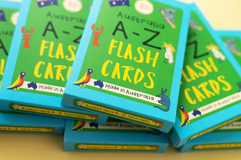 Kids A-Z Australia Flash Cards Alphabet - Children Early Learning ...