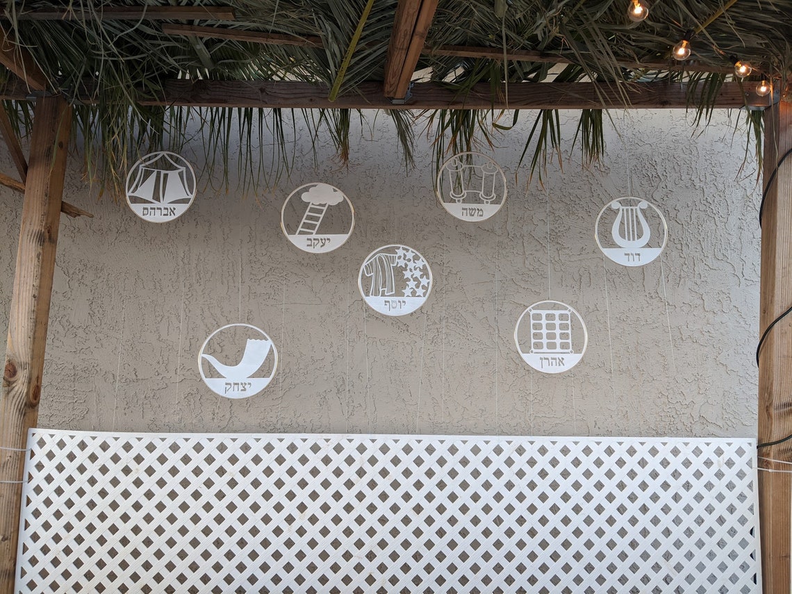 Ushpizin Sukkah Wall Art - Acrylic | Wall Hangings, Jewish, Judaica ...