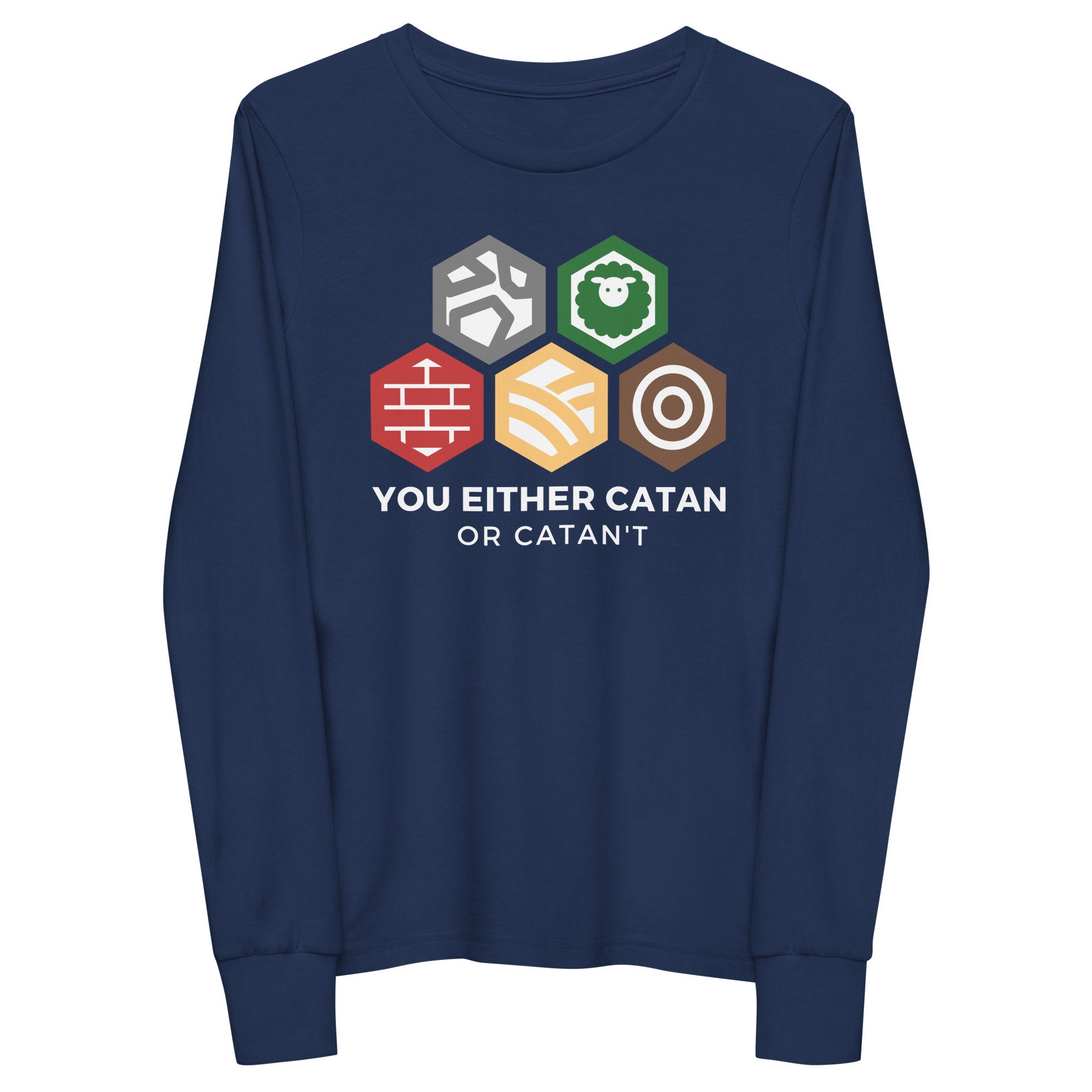 Youth Catan Long Sleeve Shirt Board Game Inspired Settlers of Catan You ...