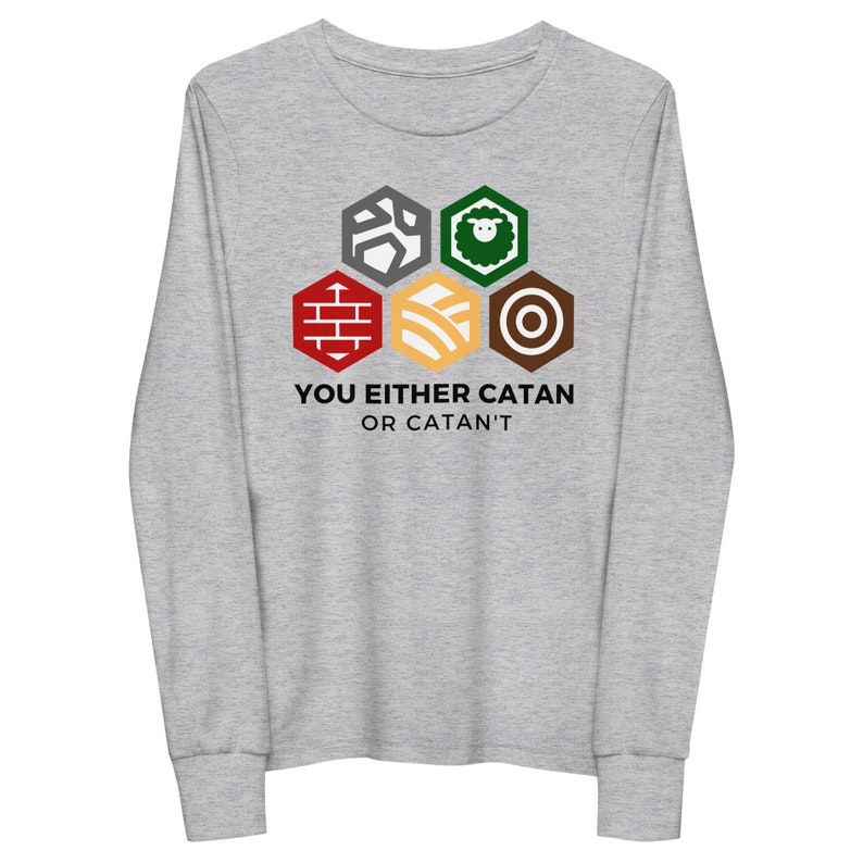 Youth Catan Long Sleeve Shirt Board Game Inspired Settlers of Catan You ...