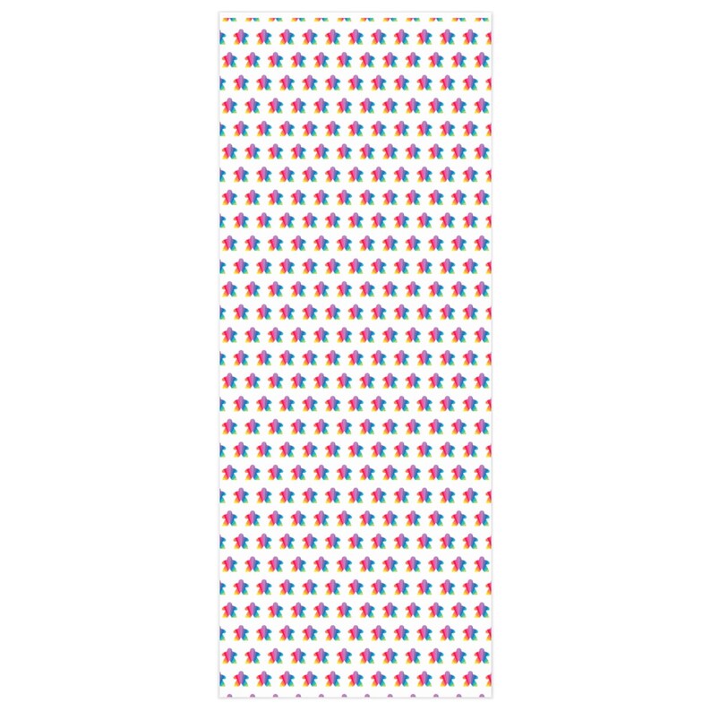 Rainbow Meeple Wrapping Paper Board Game Gift - Etsy