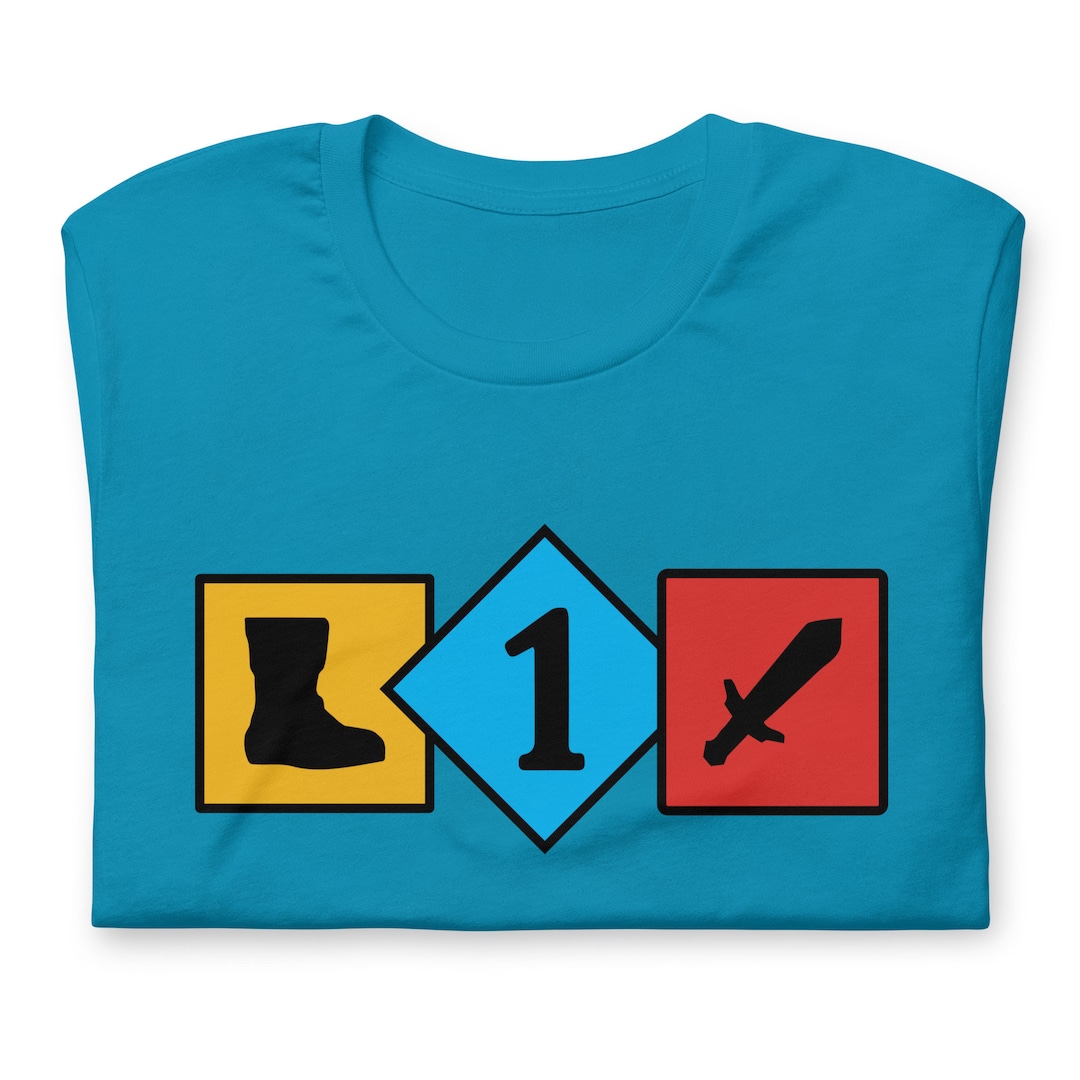Clank Shirt Board Game Inspired Boots Sword and Skill Icons Legacy ...