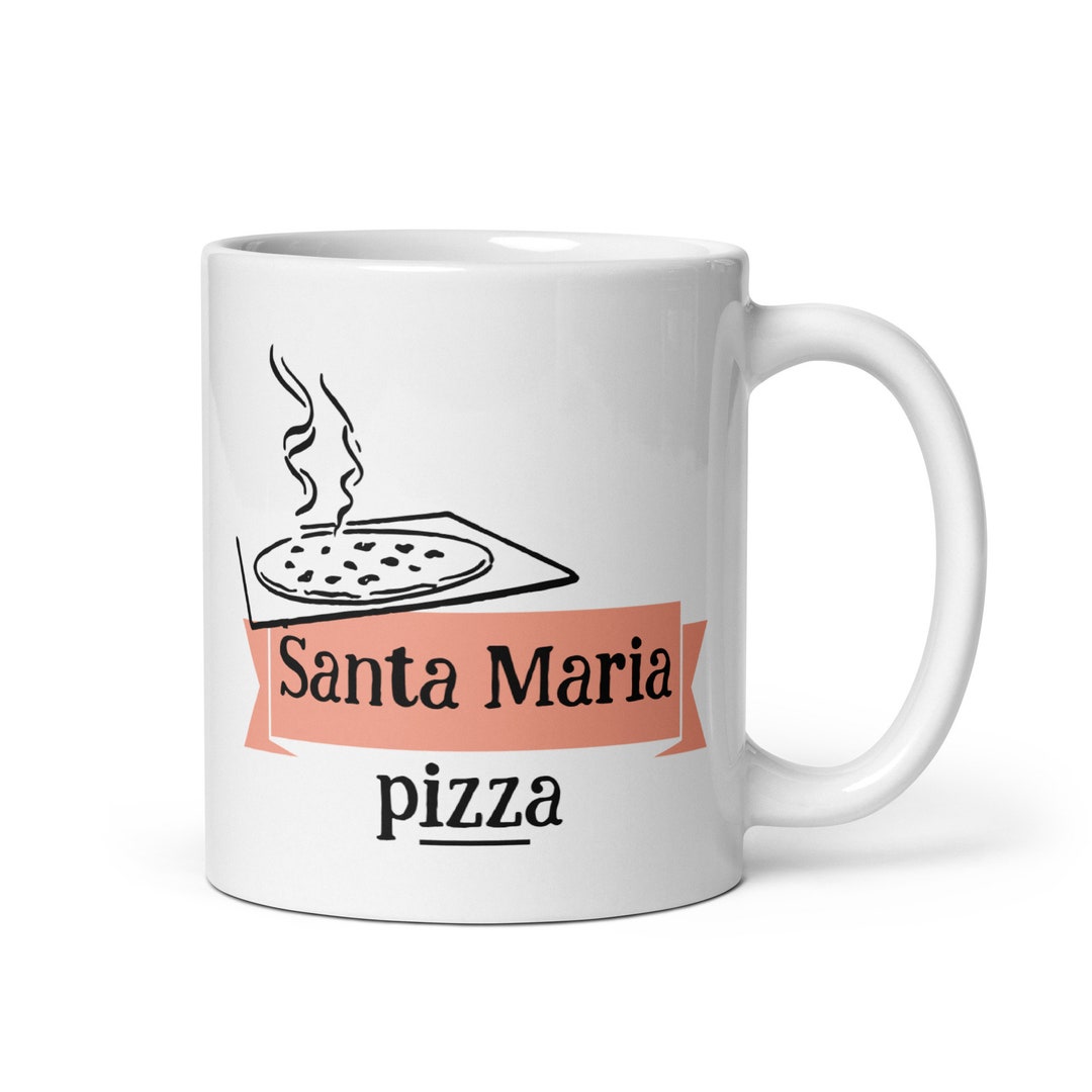 Food Chain Magnate Board Game Inspired Santa Maria Pizza Retro Mug ...
