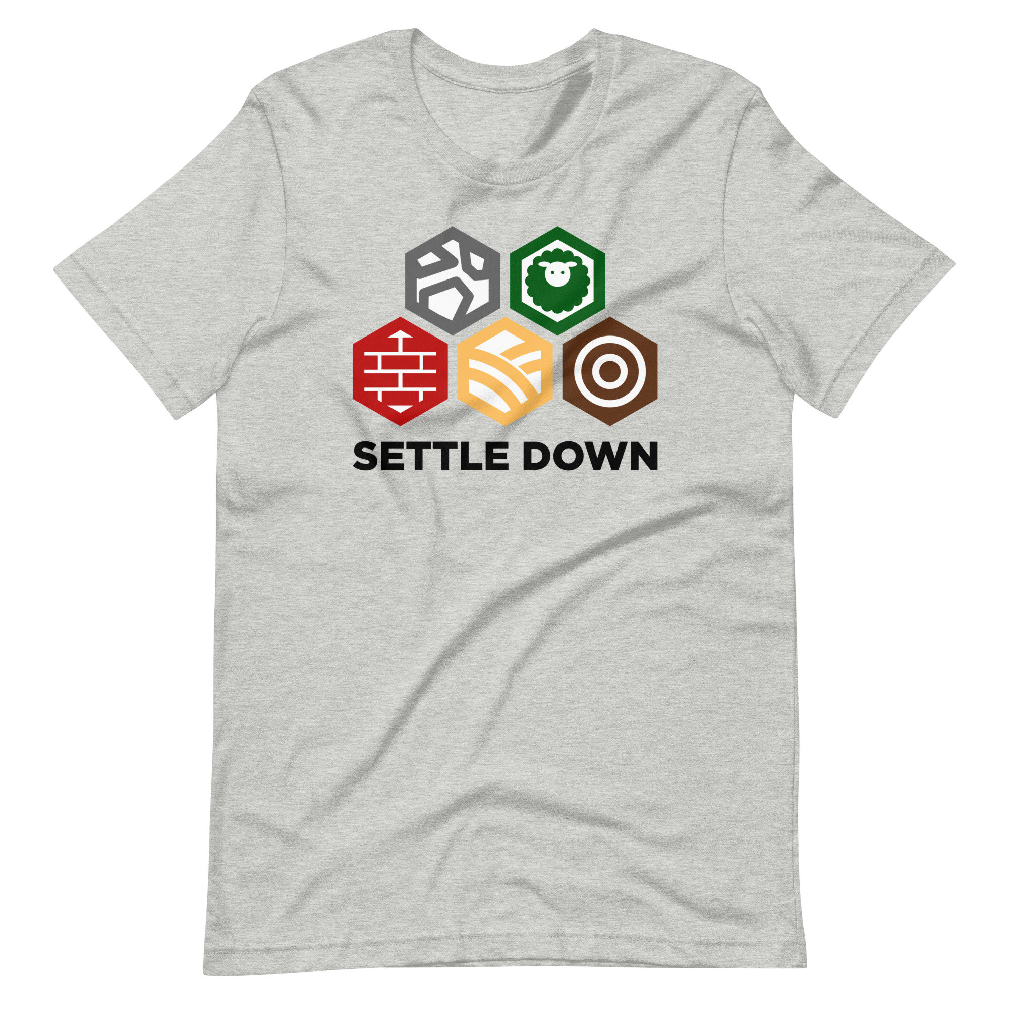 Catan 'settle Down' Shirt - Board Game Inspired Unisex Tee - Etsy