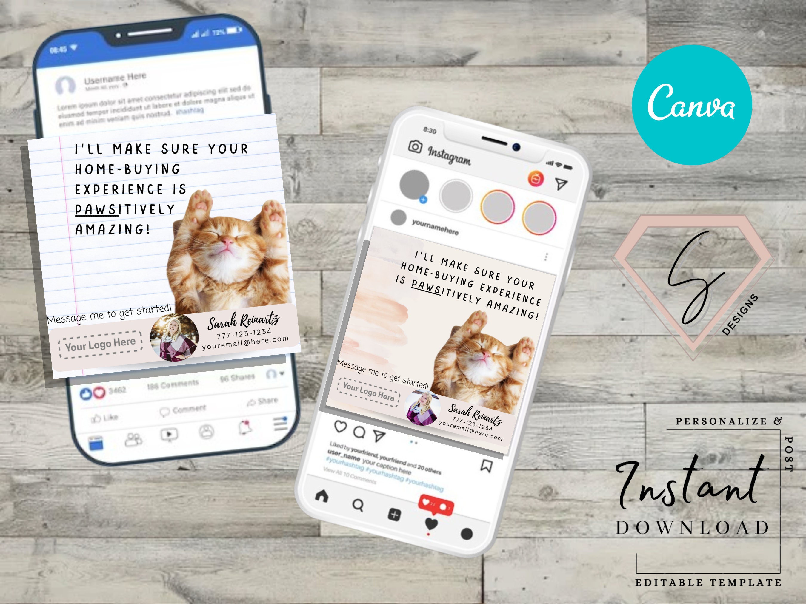 21 Catchy Social Media Ads for Realtors, Lead Gen, Humor, Editable ...