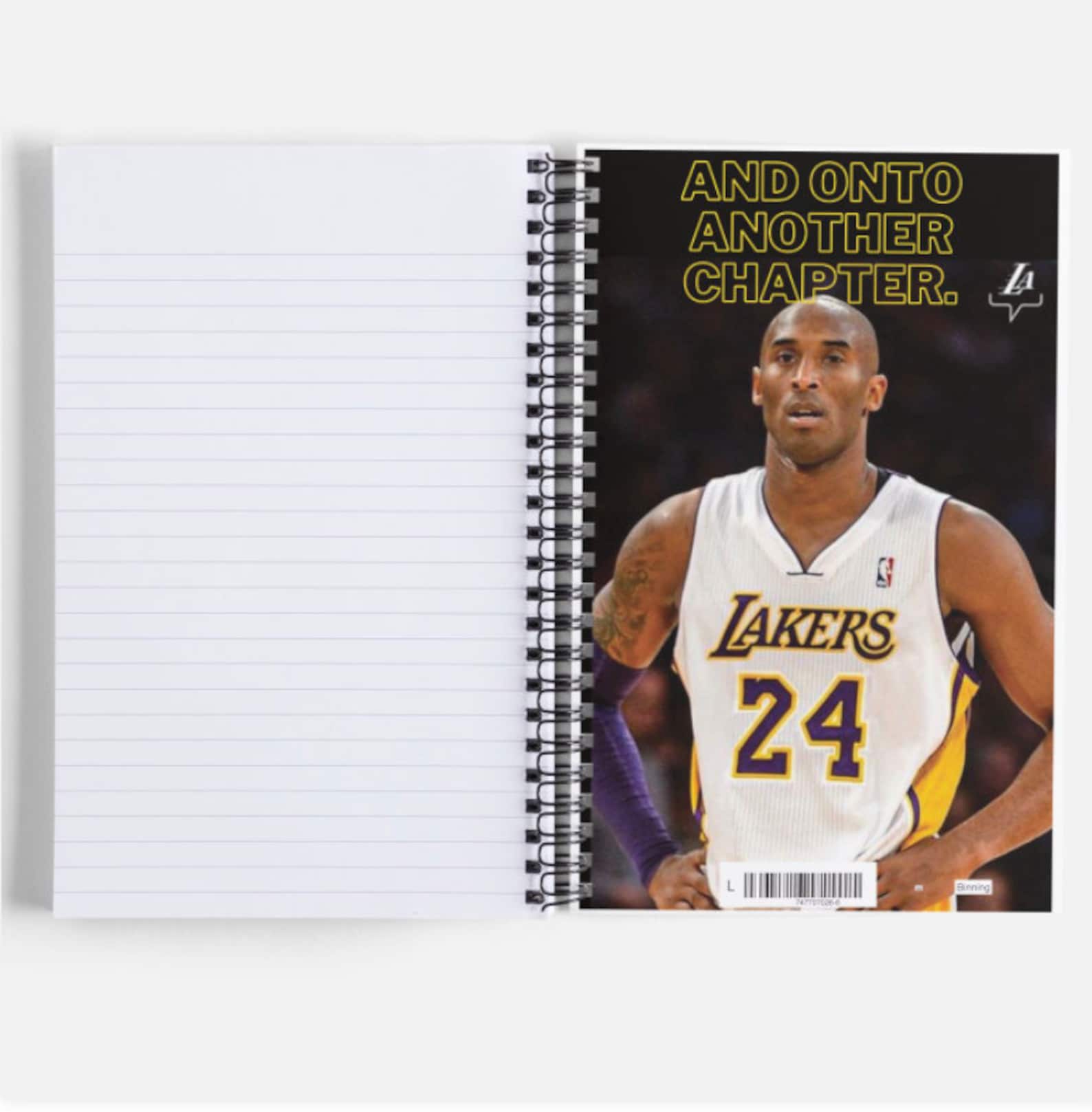 Notebook, A5 Lined Paper, 80 Pages, Kobe Bryant Gift, NBA Notebook ...
