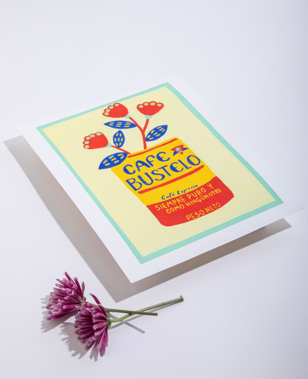 Cafe Bustelo Art Print, Southern Folk Art by Cora Nimtz - Etsy