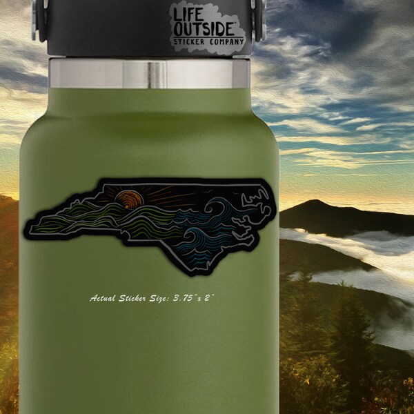 North Carolina Sticker - Etsy