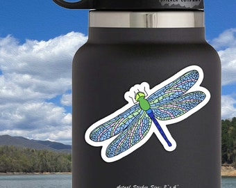 Dragonfly Vinyl Sticker Perfect for Any Garden, Outdoor or Insect Lover ...