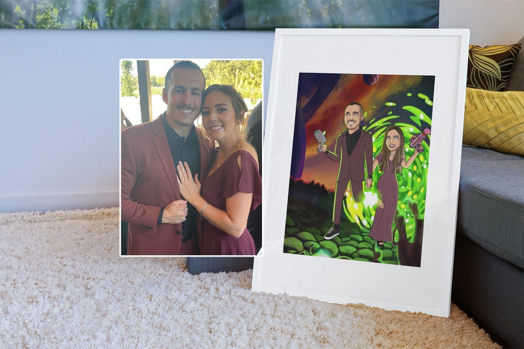 Rick Frame Poster Portrait From Photo, Personalized Gifts for Him ...