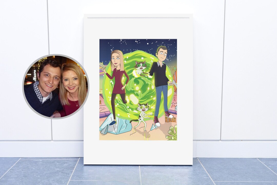 Rick Frame Poster Cartoon Portrait, Creative Personalized Gifts, House ...