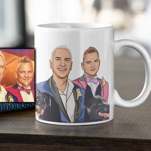 Custom Caricature Mug, Photo Cartoon Mug, Personalized Caricature ...
