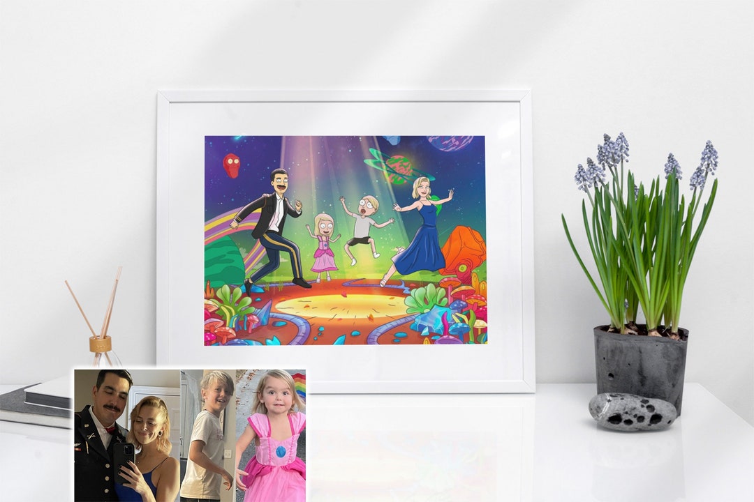 Rick Frame Poster, Custom Portrait, Personalized Gifts for Her, Gifts ...