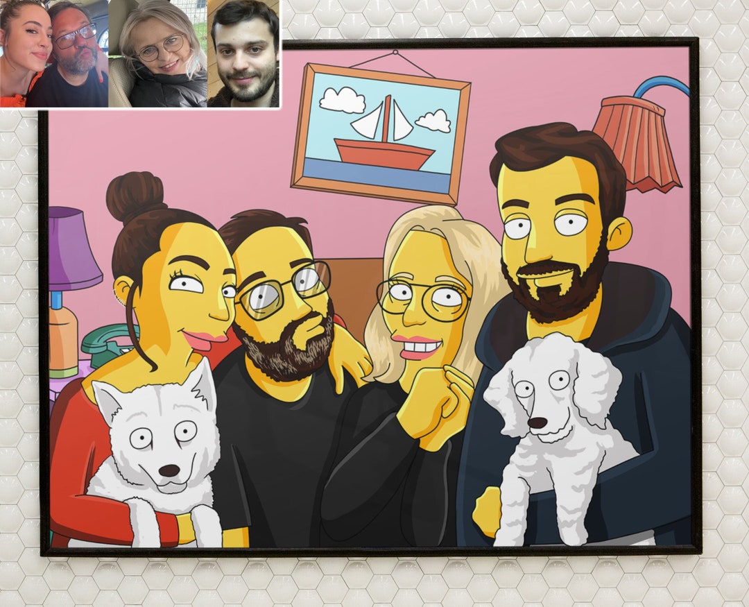 Yellow Poster, Custom Portrait, Personalized Gifts for Her, Gifts for ...