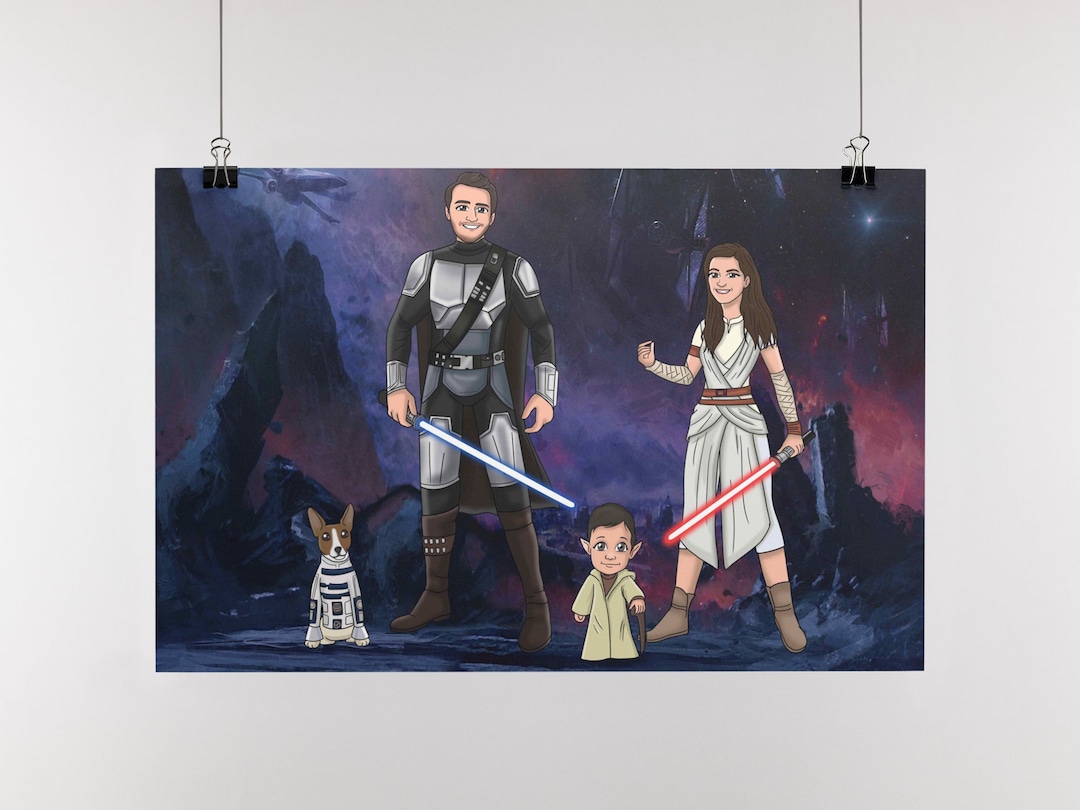 Star Portrait Poster, Custom Portrait, Personalized Gifts for Her ...