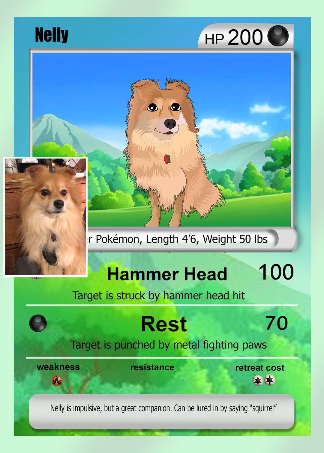 Poke Pet Digital Portrait, Pet Loss Gifts, Pet Loss Gift, Dog Portrait ...