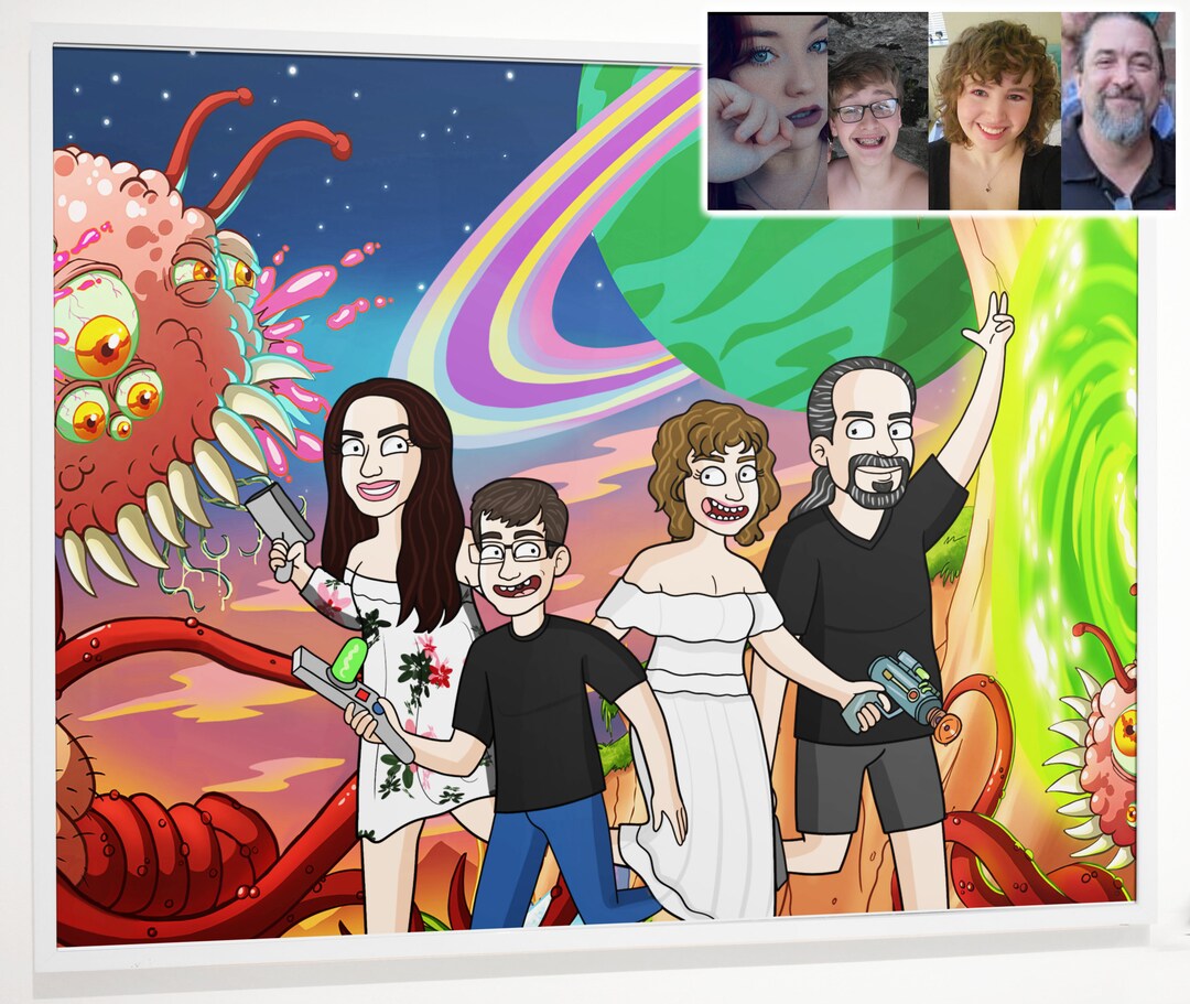 Rick Poster, Custom Couples Portrait, Graduation Gifts, 50th ...