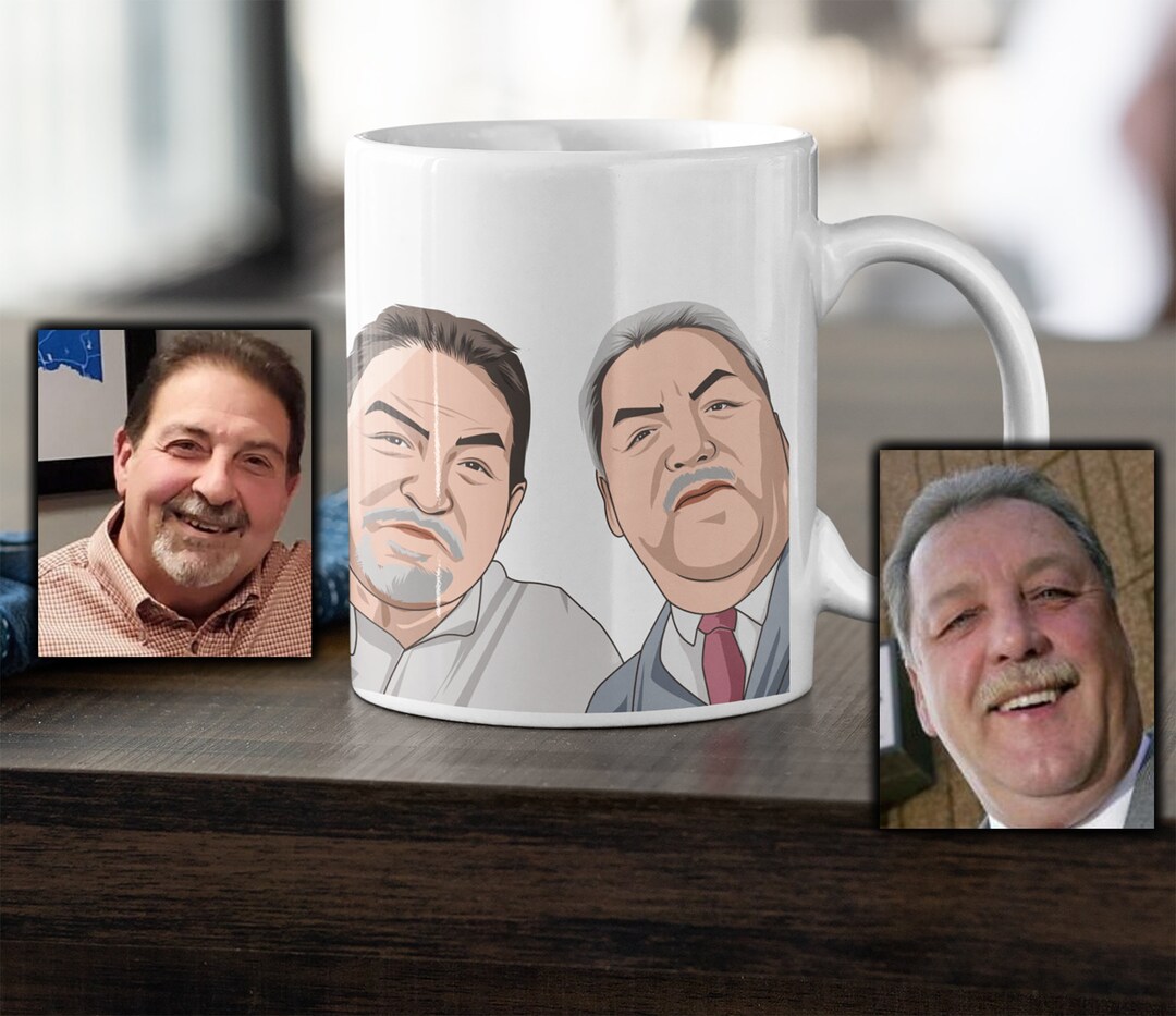 Custom Caricature Mug, Photo Cartoon Mug, Personalized Caricature ...