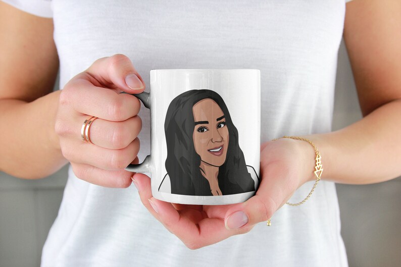 Caricature Mug Custom Mug Cartoon Portrait Personalized - Etsy