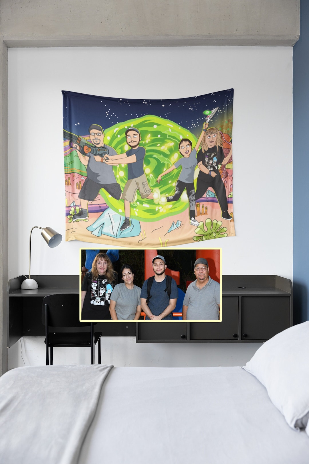 Rick Tapestry Custom Couples Portrait, Graduation Gifts, 50th ...