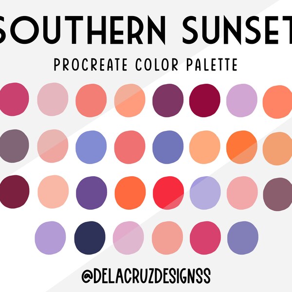 Southern Color Palette - Etsy