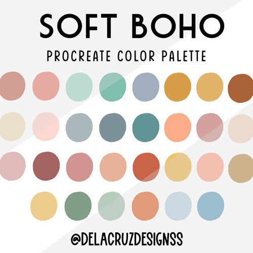 Boho Muted Procreate Color Palette Ipad Procreate - Etsy Boho Muted Procreate Color Palette Ipad Procreate - Etsy
