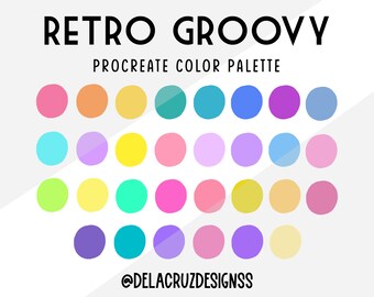 Groovy Color Palette - Etsy