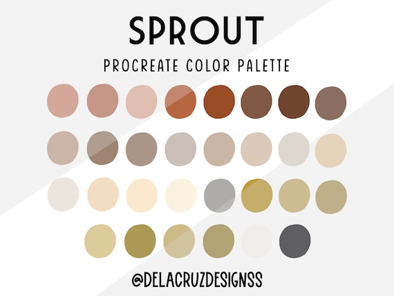 Sprout Procreate Color Palette L Procreate Swatches L Ipad - Etsy