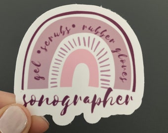 Personalized Sonographer Sticker | Etsy
