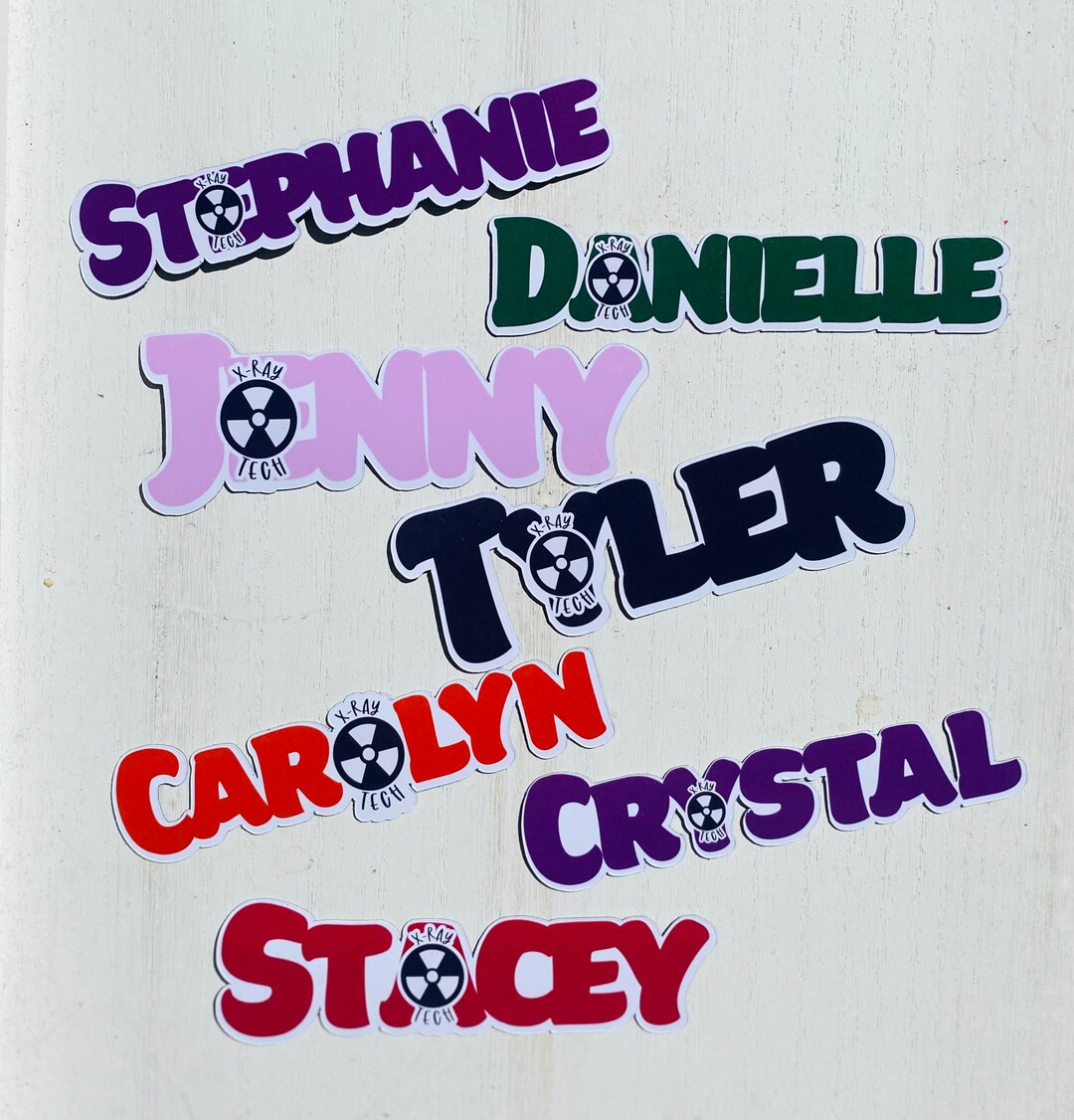 Personalization X-ray CT Tech Name Sticker or Locker Magnet - Etsy