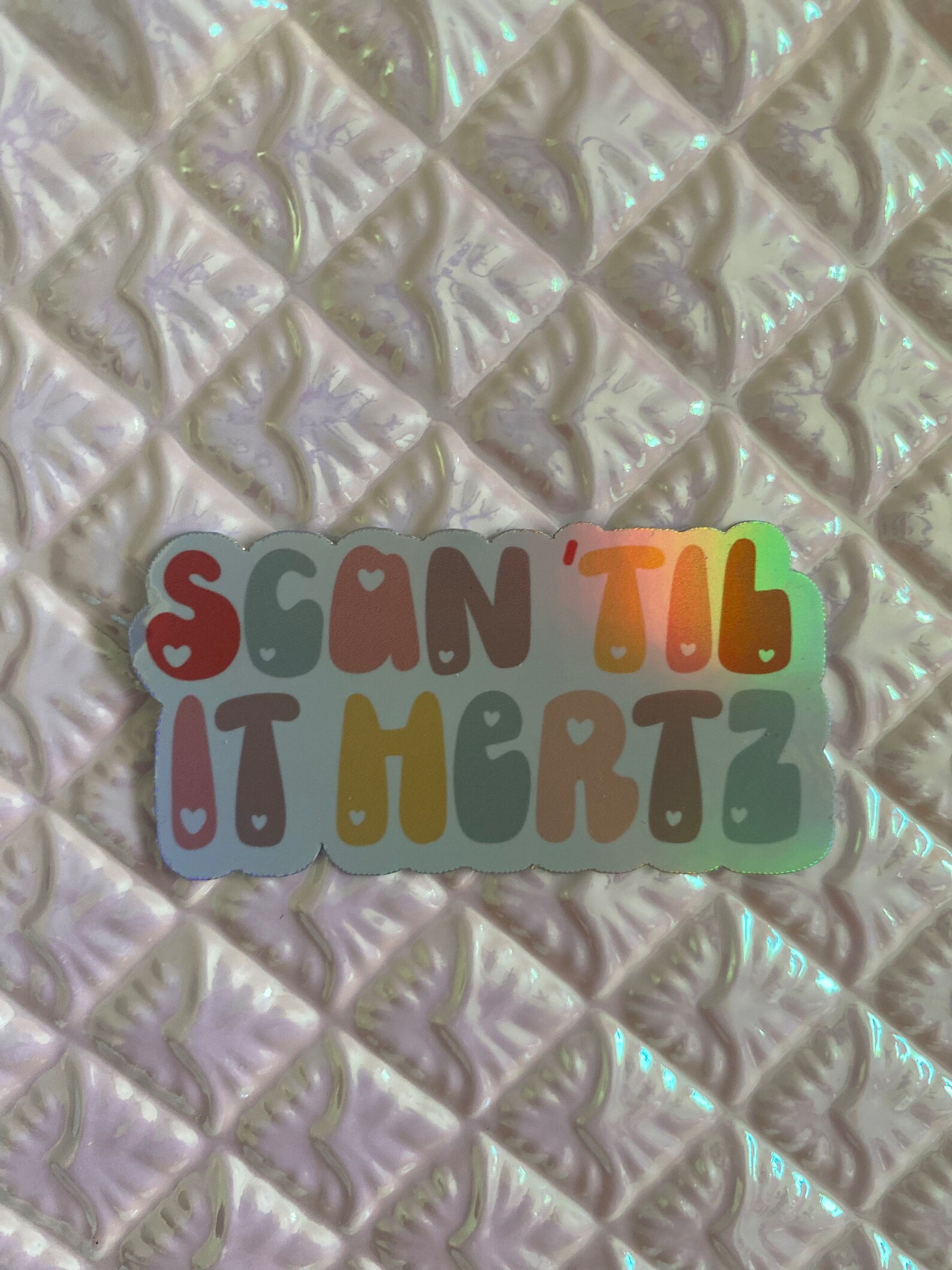 Scan Til It Hertz Sonography Sticker - Etsy