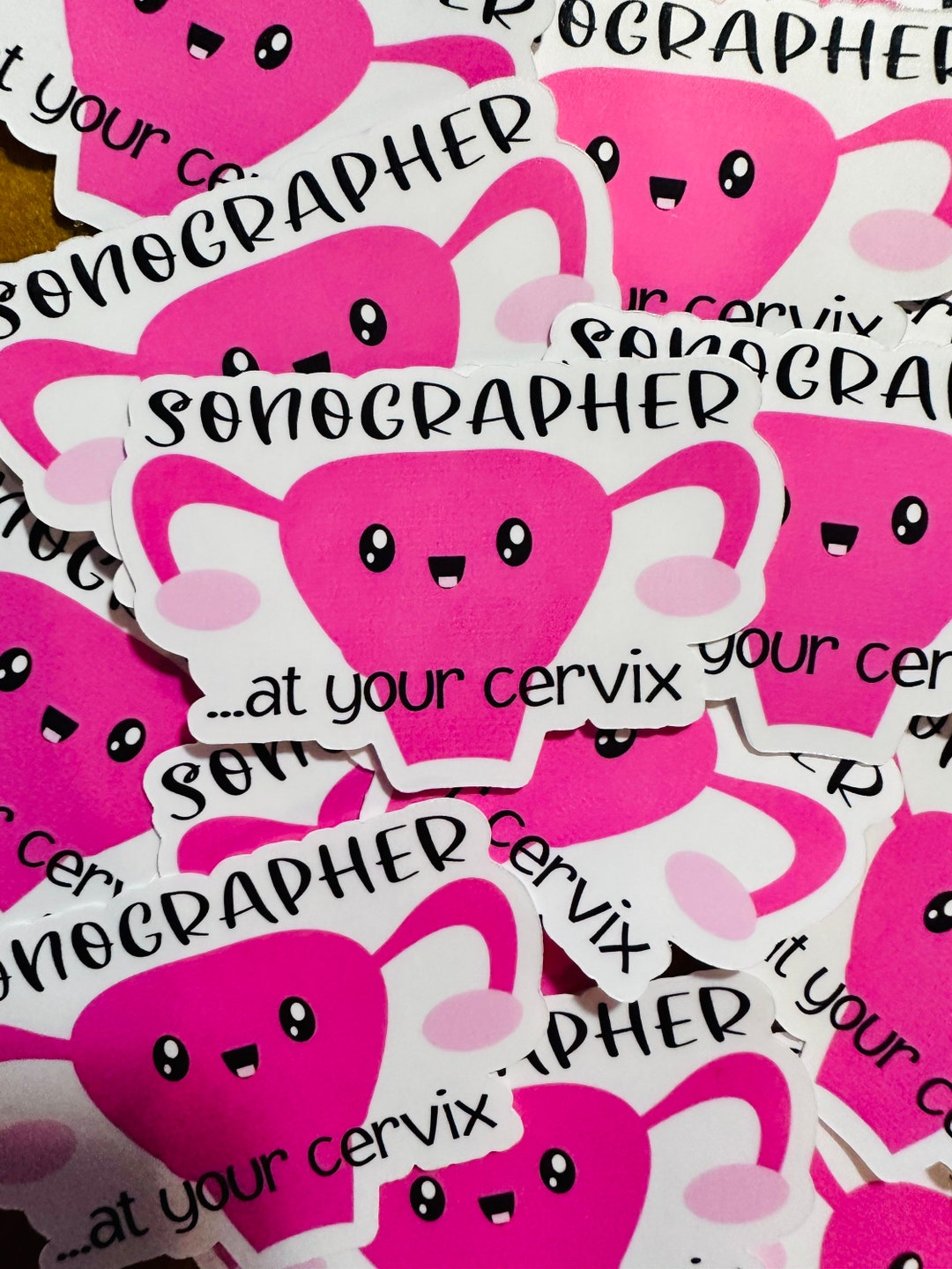 Sonographer at Your Cervix Sticker - Etsy