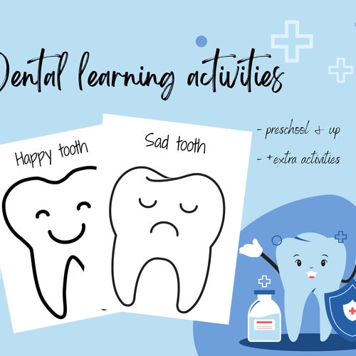Dental Health Printable Activity for Kids Preschool Busy - Etsy