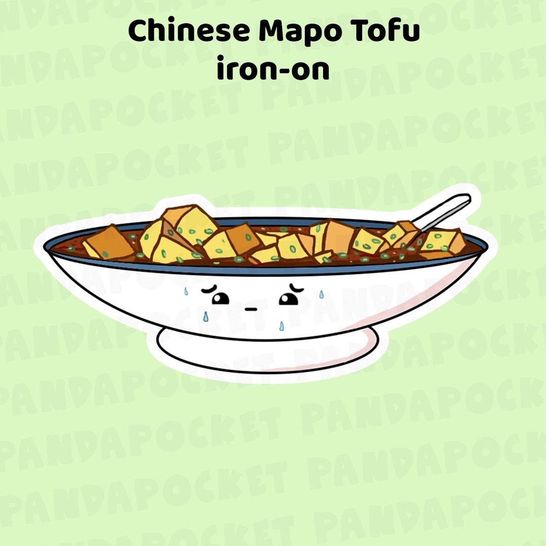 Cute Chinese Mapo Tofu Iron-on Sticker - Etsy