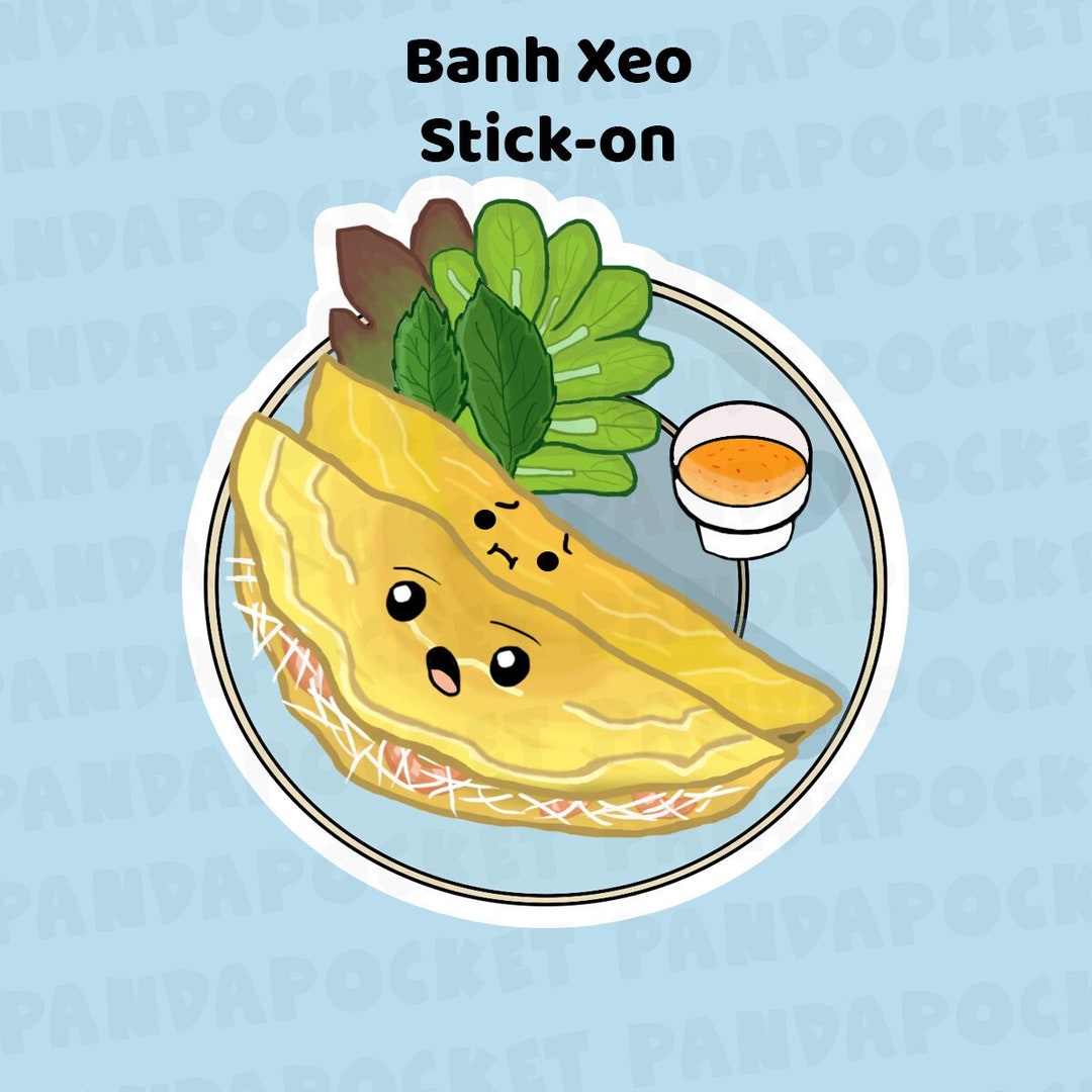 Cute Vietnamese Banh Xeo Iron-on - Etsy
