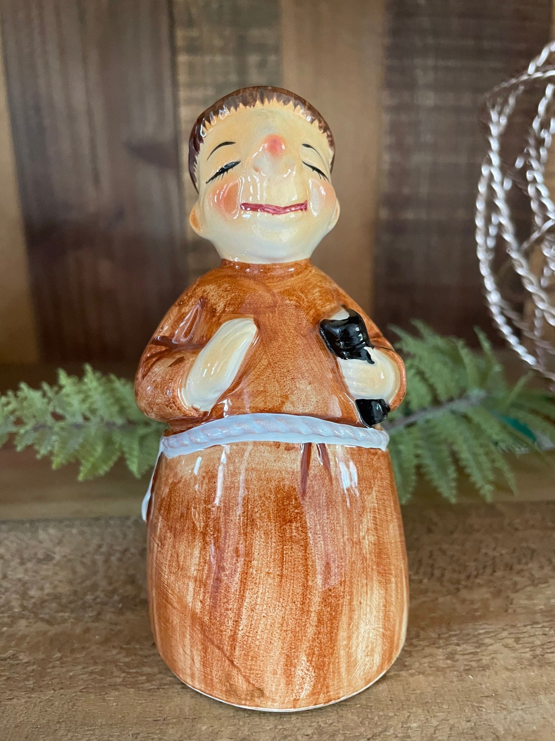 Vintage Lefton Friar Monk Figurine - Etsy