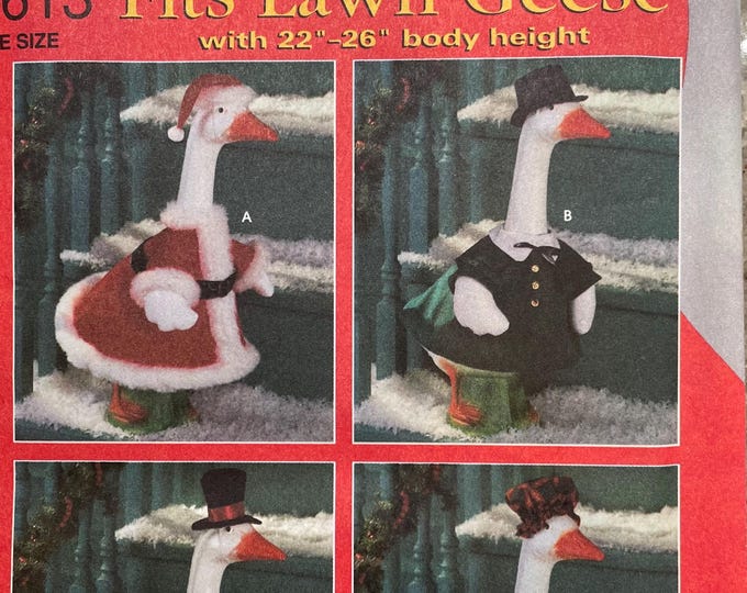 Simplicity 0613 Lawn Geese Outfits Christmas Snowman Holiday Uncut FF - Etsy
