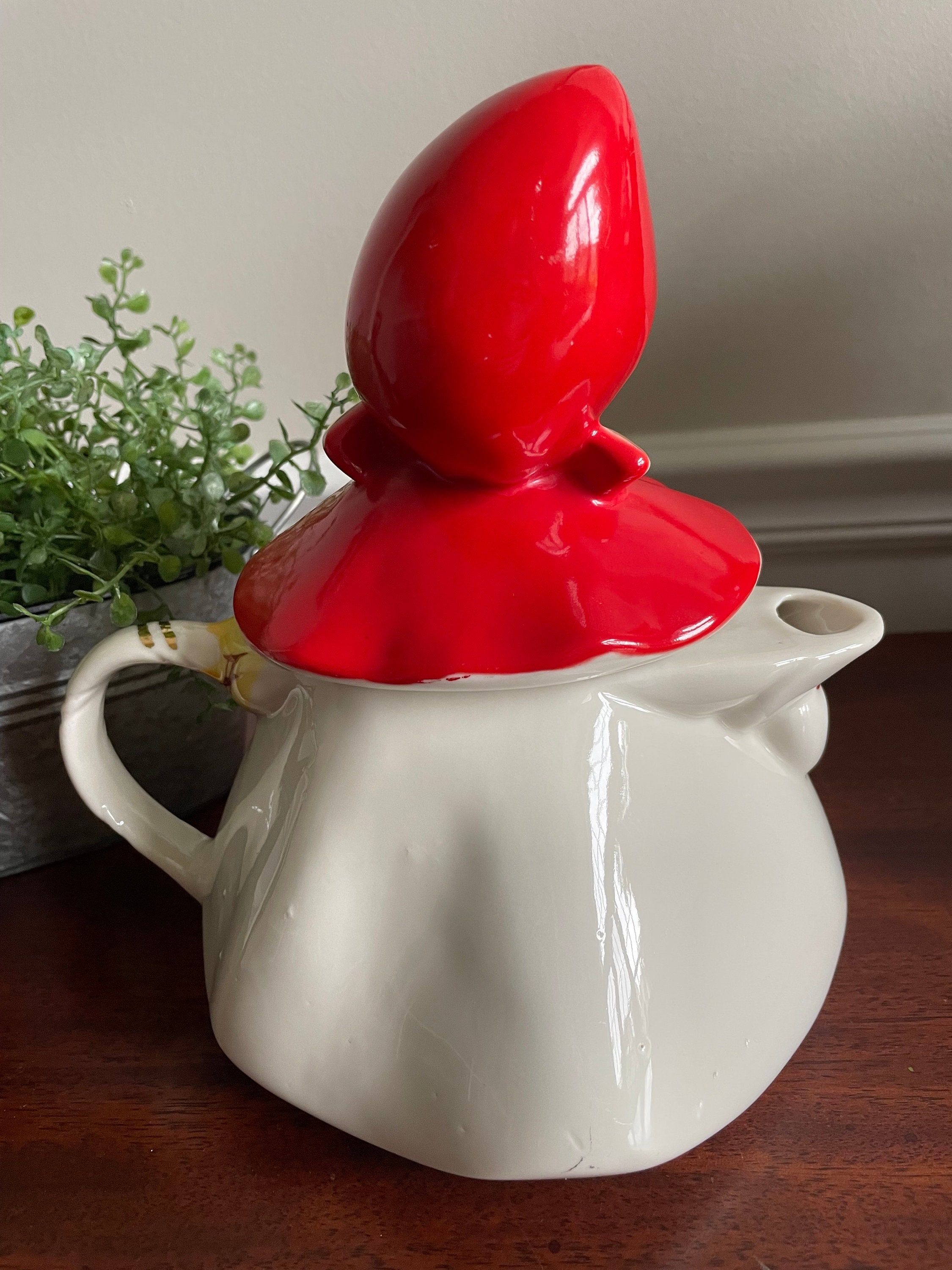 Vintage Hull Little Red Riding Hood Teapot With Flowered - Etsy