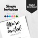 Simple Printable Blank Invitation Card for Your Event / Printable ...
