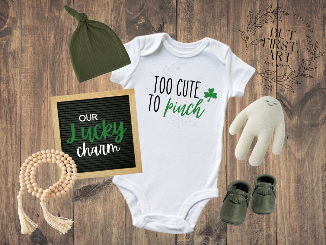 St Patricks Day Too Cute to Pinch SVG Bundle - Etsy