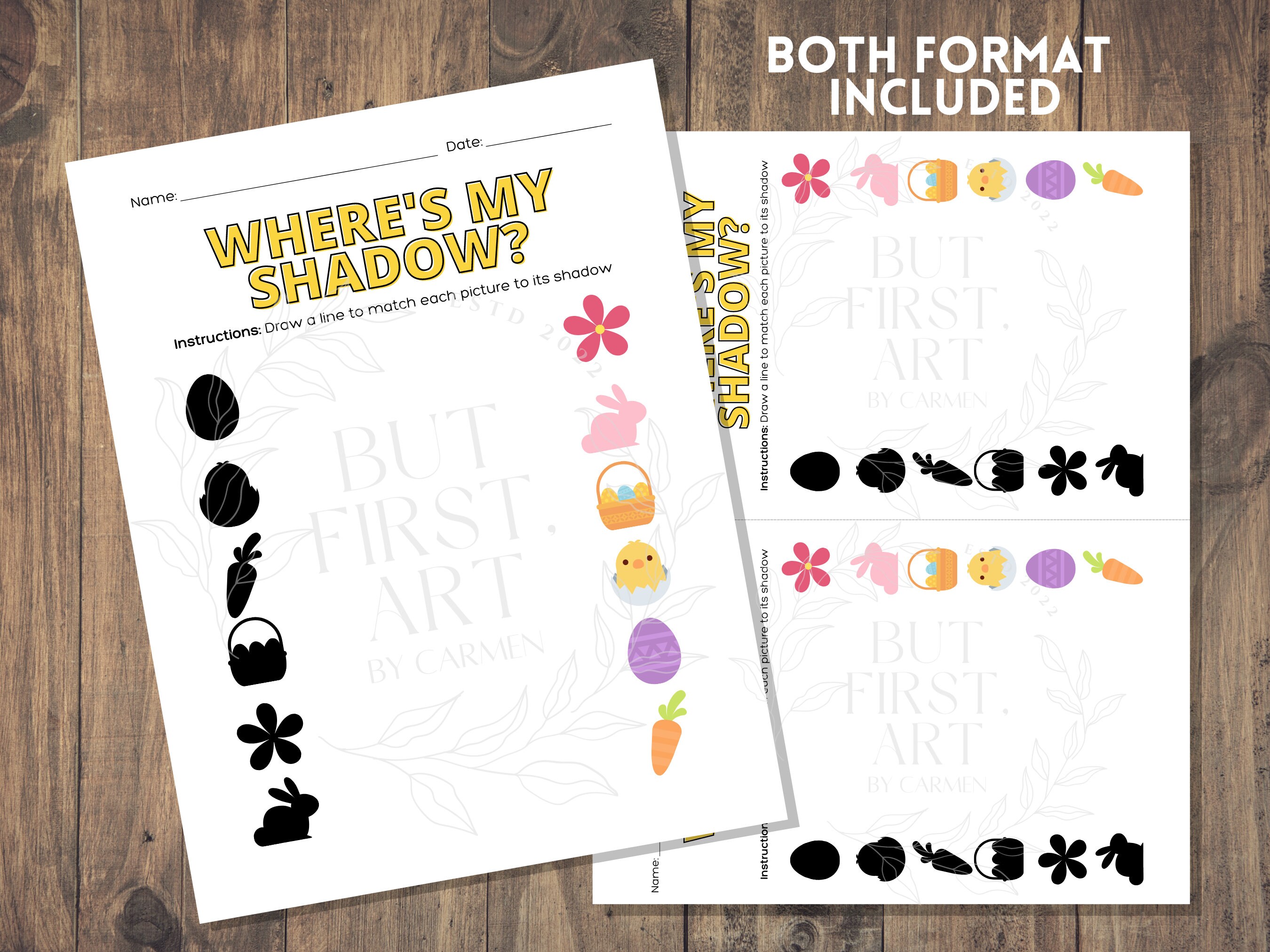 Easter Theme Worksheets Bundle, Printable Worksheets - Etsy