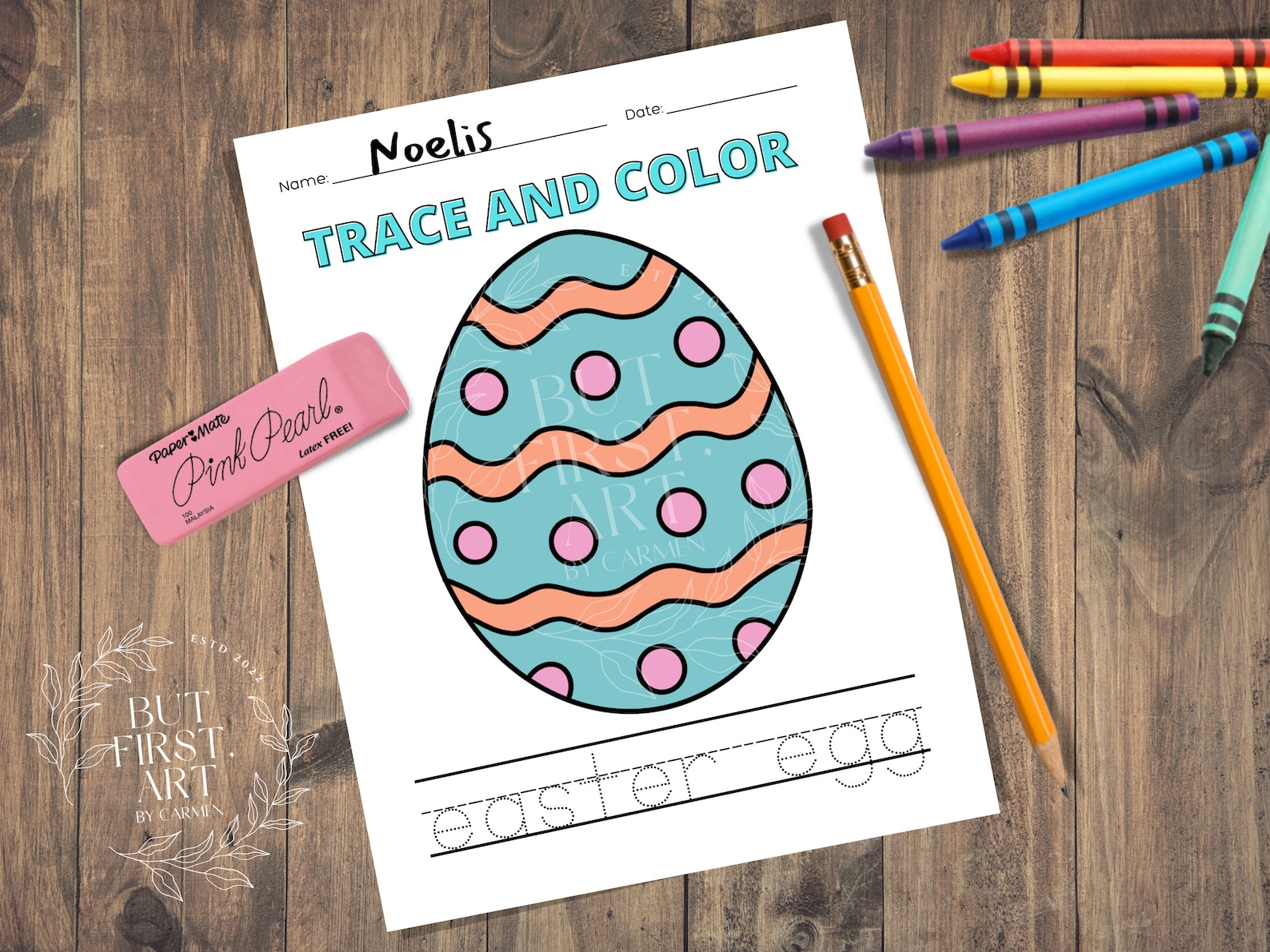 Easter Trace and Color Bundle, Printable Coloring Pages - Etsy