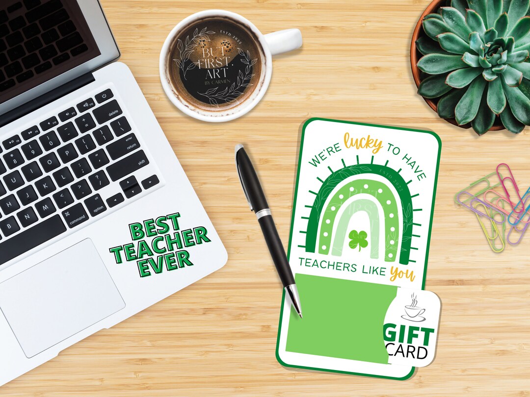 St Patrick's Inspire Gift Card Holder, Teacher Appreciation - Etsy