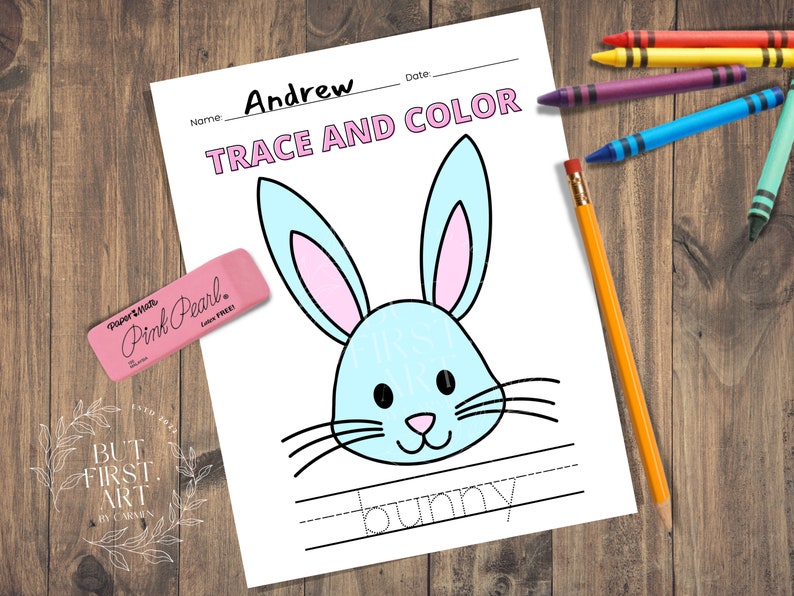 Easter Trace and Color Bundle, Printable Coloring Pages - Etsy